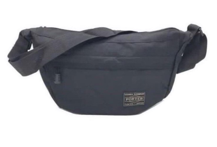 Porter men crossbody sling bag in black, Men's Fashion, Bags, Sling ...