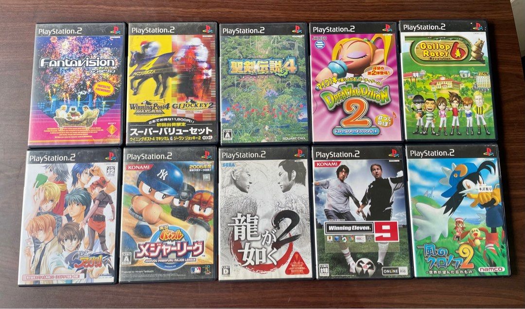 PS2 CD GAMES JAPAN ORIGINAL SET FOR 1K, Video Gaming, Video Games ...