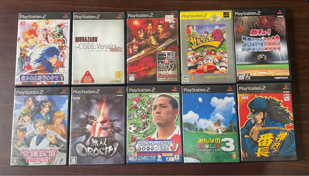 PS2 CD GAMES JAPAN ORIGINAL SET FOR 1K, Video Gaming, Video Games ...