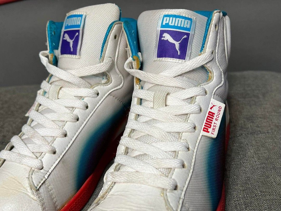 Puma high cut first round, Men's Fashion, Footwear, Casual Shoes on ...