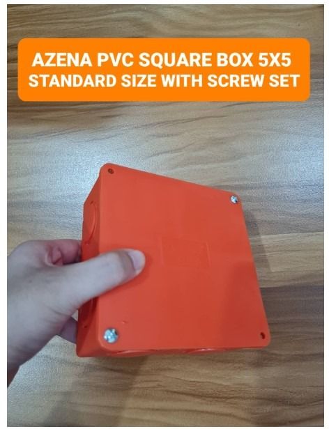 PVC Square Box / Electrical Orange Square Box with Cover and Screw ...