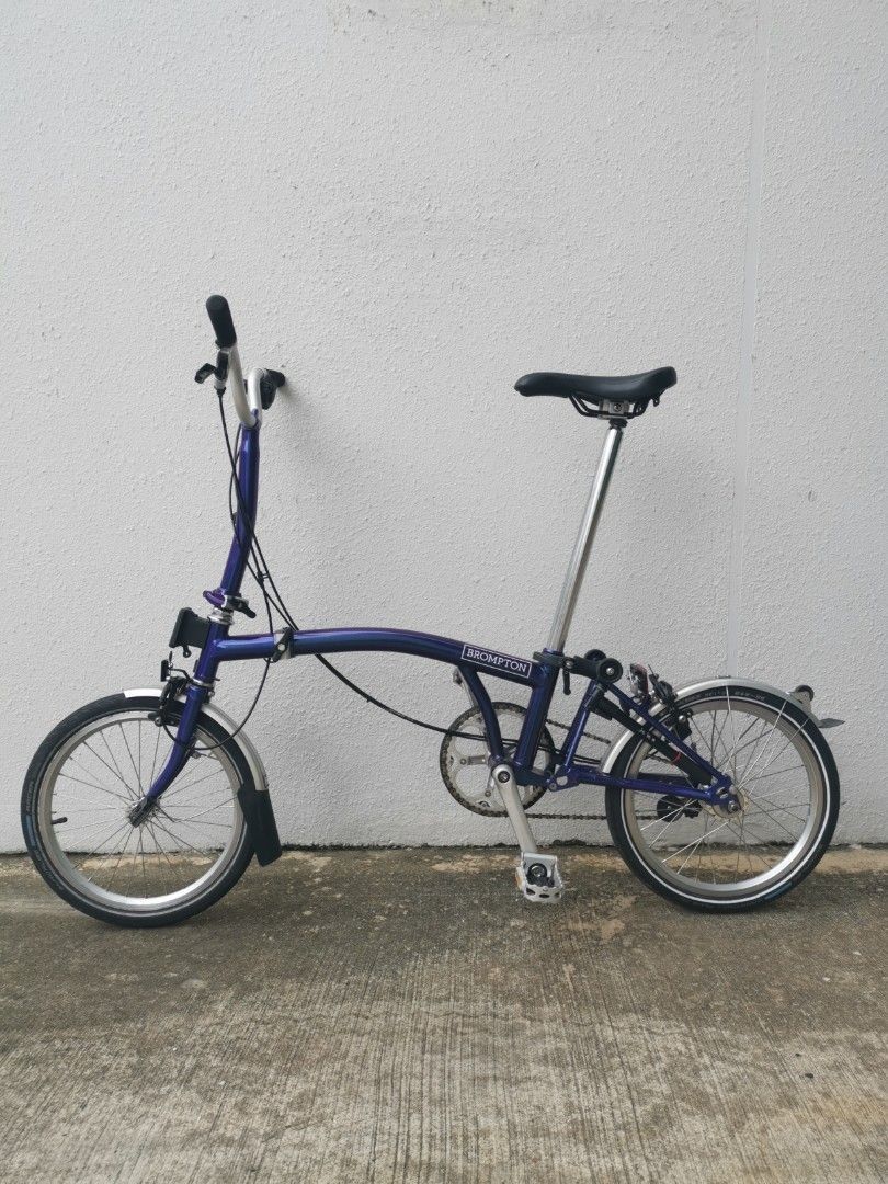 RARE COLOR!! Brompton M3L Metallic Purple 2018 not M6L or M6R, Sports Equipment, Bicycles ...