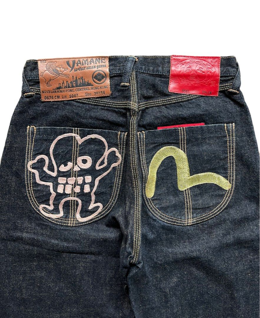 Rare Vintage Evisu Yamane denime selvedge jeans, Men's Fashion, Bottoms, Jeans on Carousell