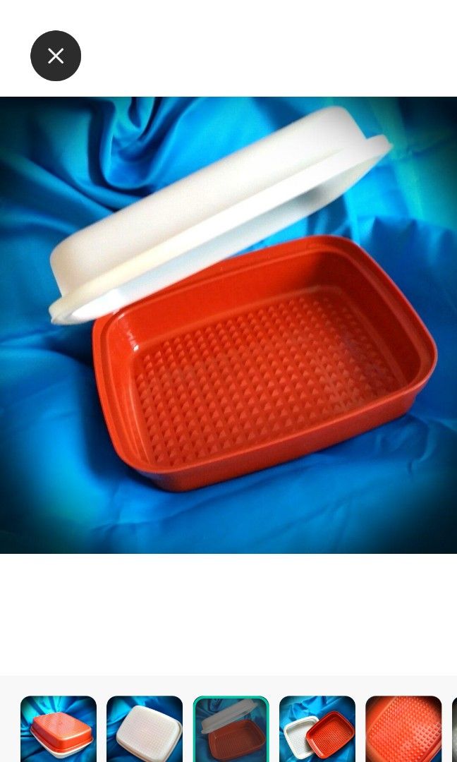 Rectangular Tupperware Storage Box, Furniture & Home Living ...