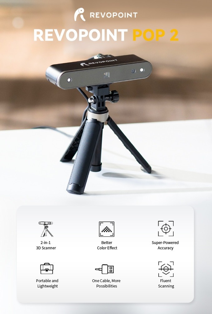 Revopoint POP 2 3D scanner Premium package (BNIB), Computers & Tech ...
