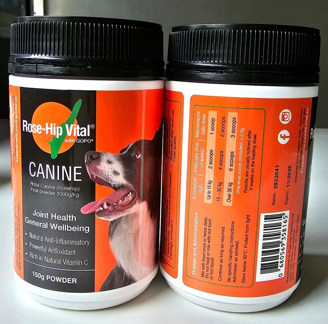 Rose-hip Vital Canine Powder Supplement, Pet Supplies, Pet Food on ...