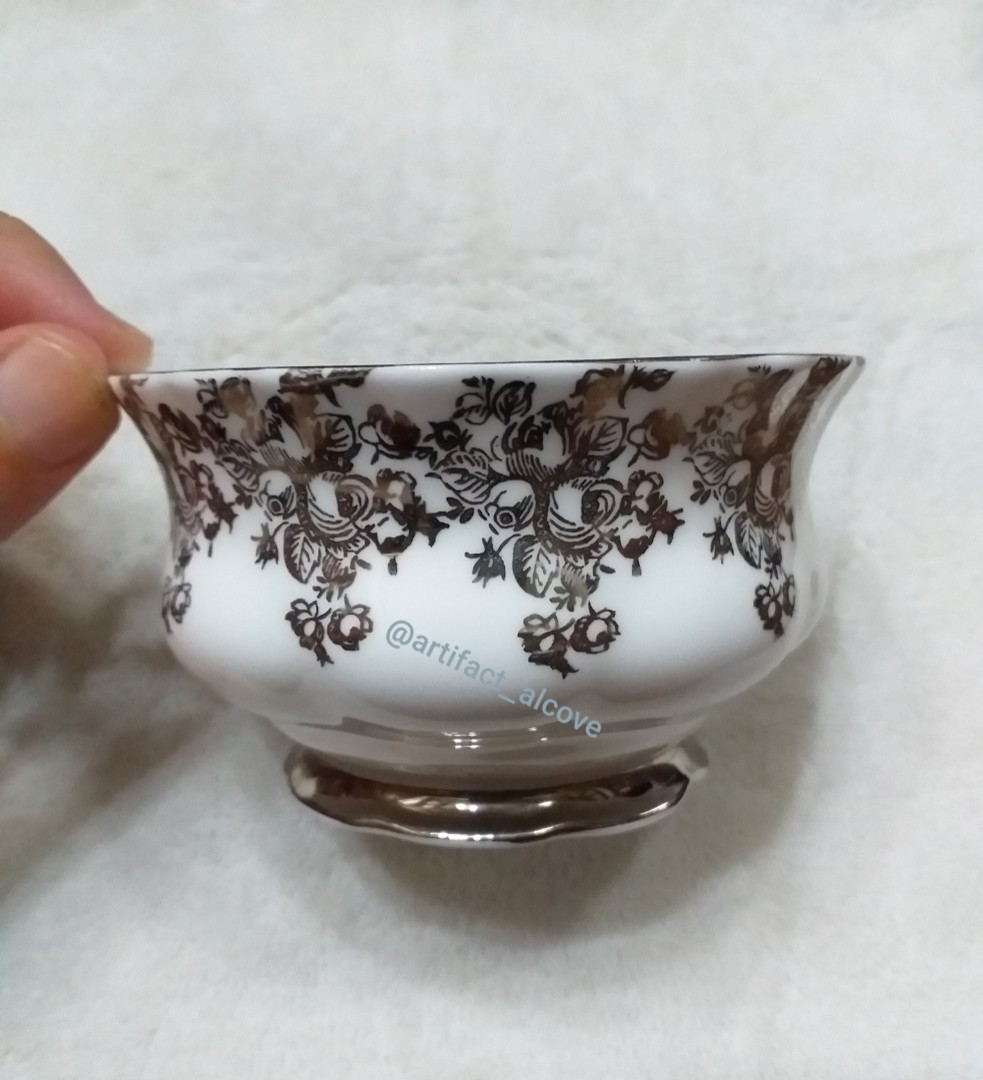 Royal Albert 25th Anniversary Silver Bowl Bone China England Dinnerware Dining Kitchen ...