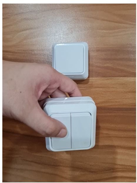 Royu Surface Type Switch 1 Gang / 2 Gang Square Switch Exposed Wall ...