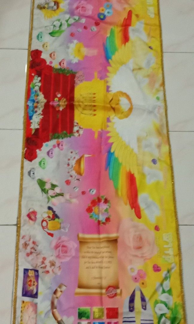 Selendang profetik mewah 2 sisi berbeda motif lengkap peperangan rohani ...