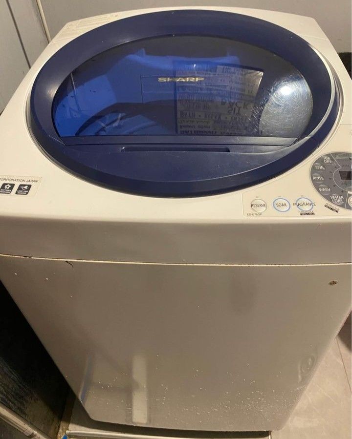 Sharp Automatic Washing Machine 7.5 kg, TV & Home Appliances, Washing ...