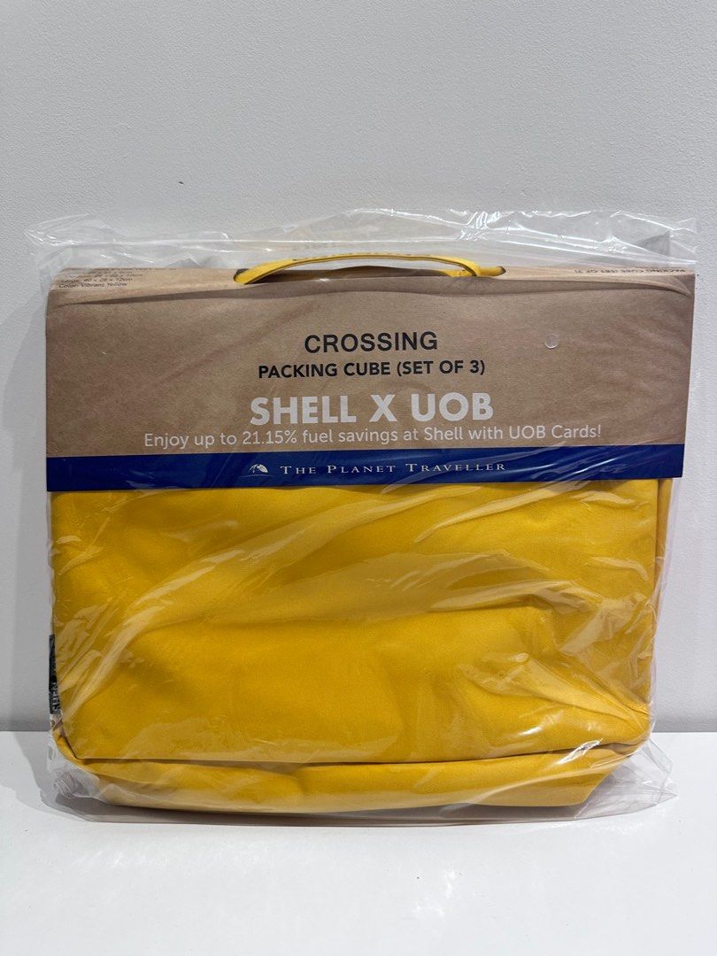 Shell X UOB packing cubes (1 set), Hobbies & Toys, Travel, Travel ...