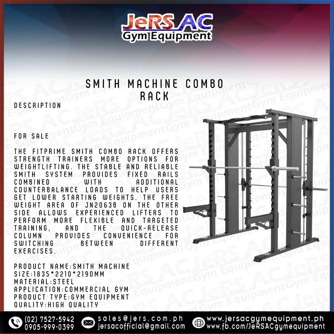 Smith Machine Combo Rack, Sports Equipment, Exercise & Fitness, Cardio ...