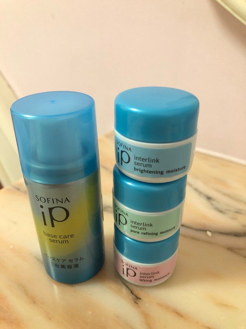 Sofina IP base care serum & interlink serum, 美容＆個人護理, 健康及美容 - 皮膚護理, 面部 - 面部護理 - Carousell