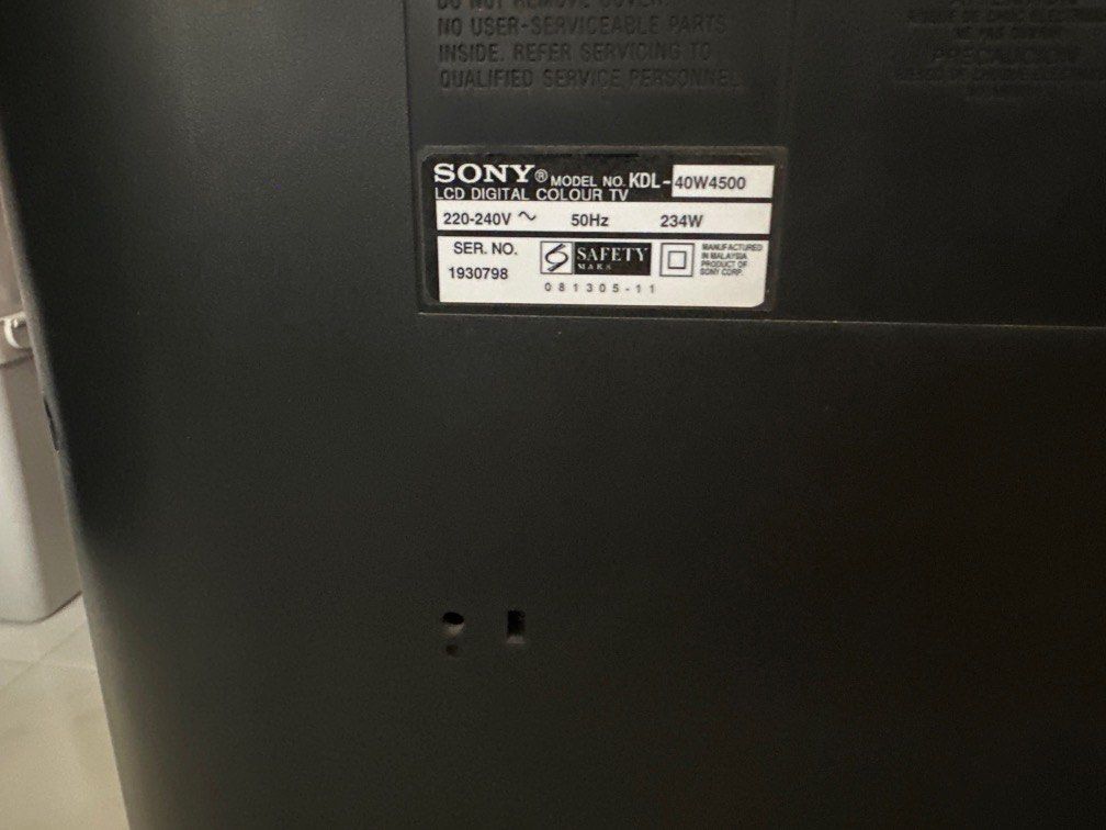 Sony KDL - 40W4500 (with HDMI) -46 inch, TV & Home Appliances, TV ...
