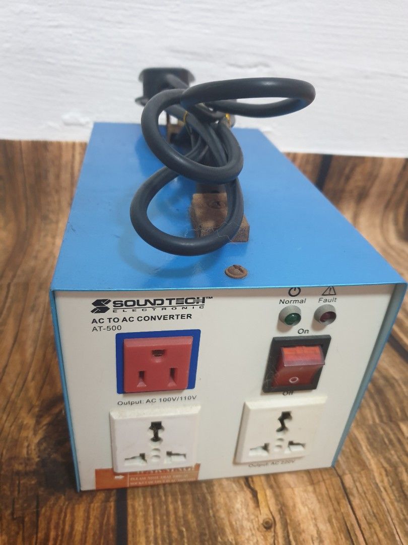 SOUNDTECH AC TO AC STEP UP STEP DOWN CONVERTER 500W AT500, TV & Home ...