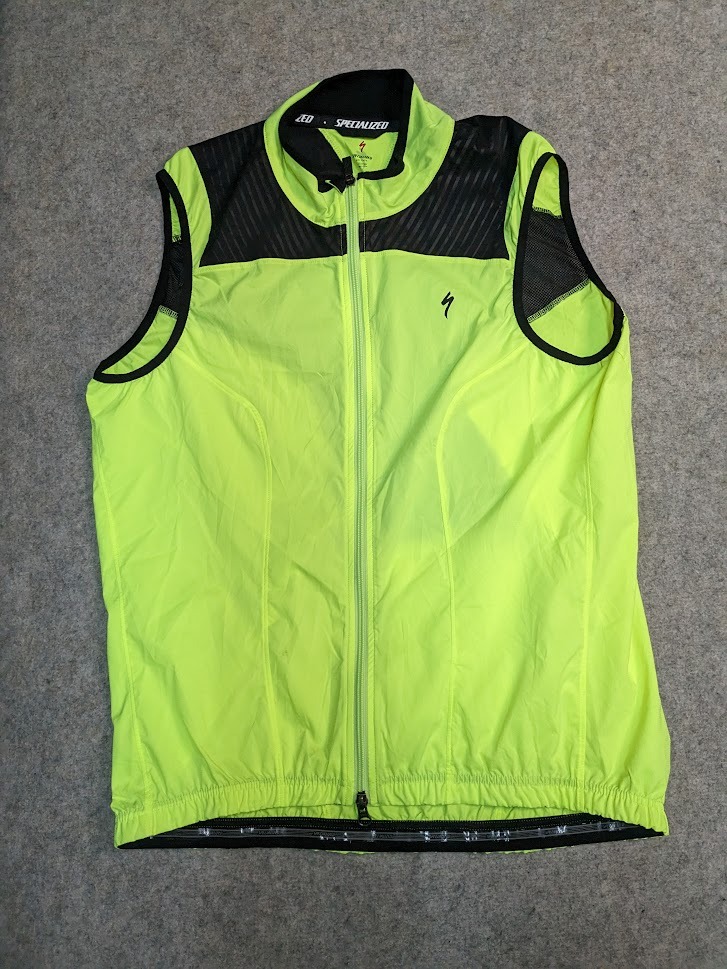 SPECIALIZED Cycling Gilet Hi-vis Vest Neon Meshed Vented Size XLarge ...