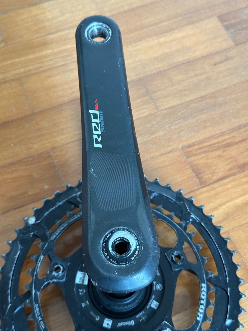 Sram Red Quarq Dzero Powermeter GXP Crankset, Sports Equipment ...