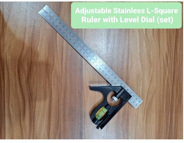 Stainless Adjustable Angle Ruler L-square Combination Square Ruler ...