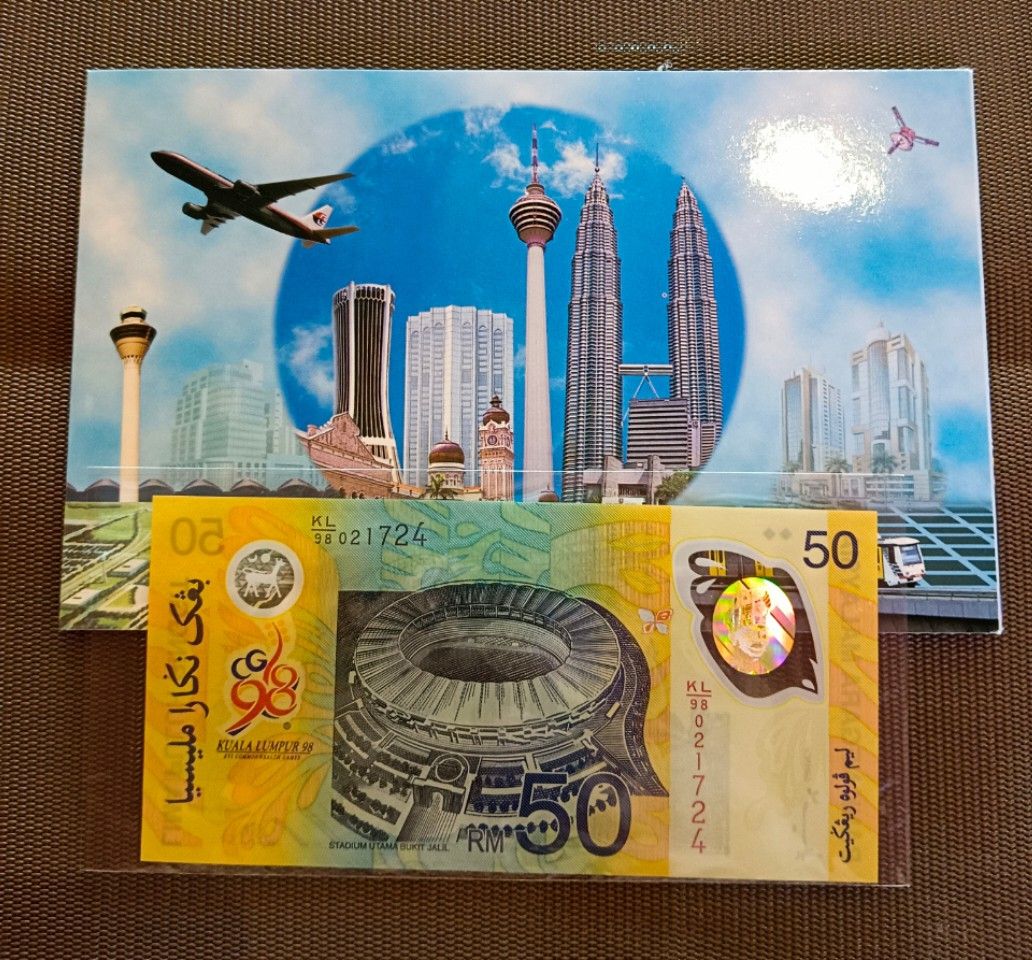 Sukom KL98 rm50 w/folder UNC 021724, Hobbies & Toys, Collectibles & Memorabilia, Currency on ...