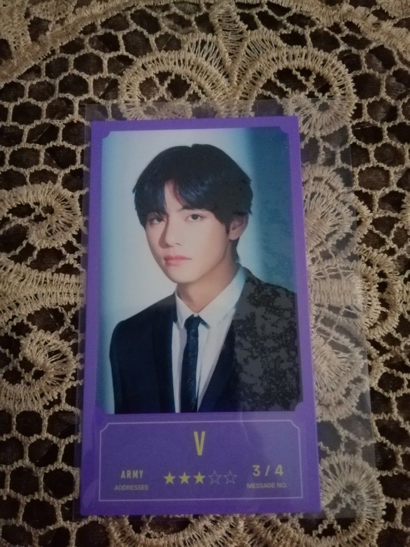 Taehyung bbc card, Hobbies & Toys, Memorabilia & Collectibles, K-Wave ...