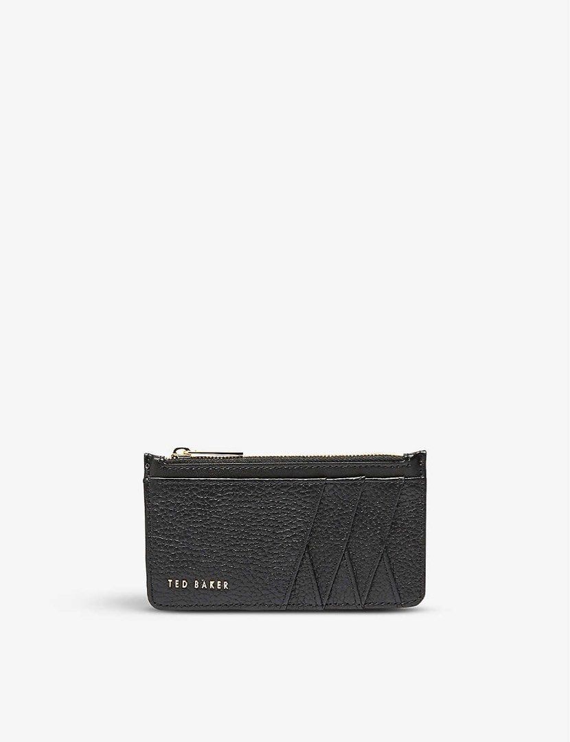 Ted Baker Gerii Diagonal Zipped Card Holder in Black, Luxury, Bags ...