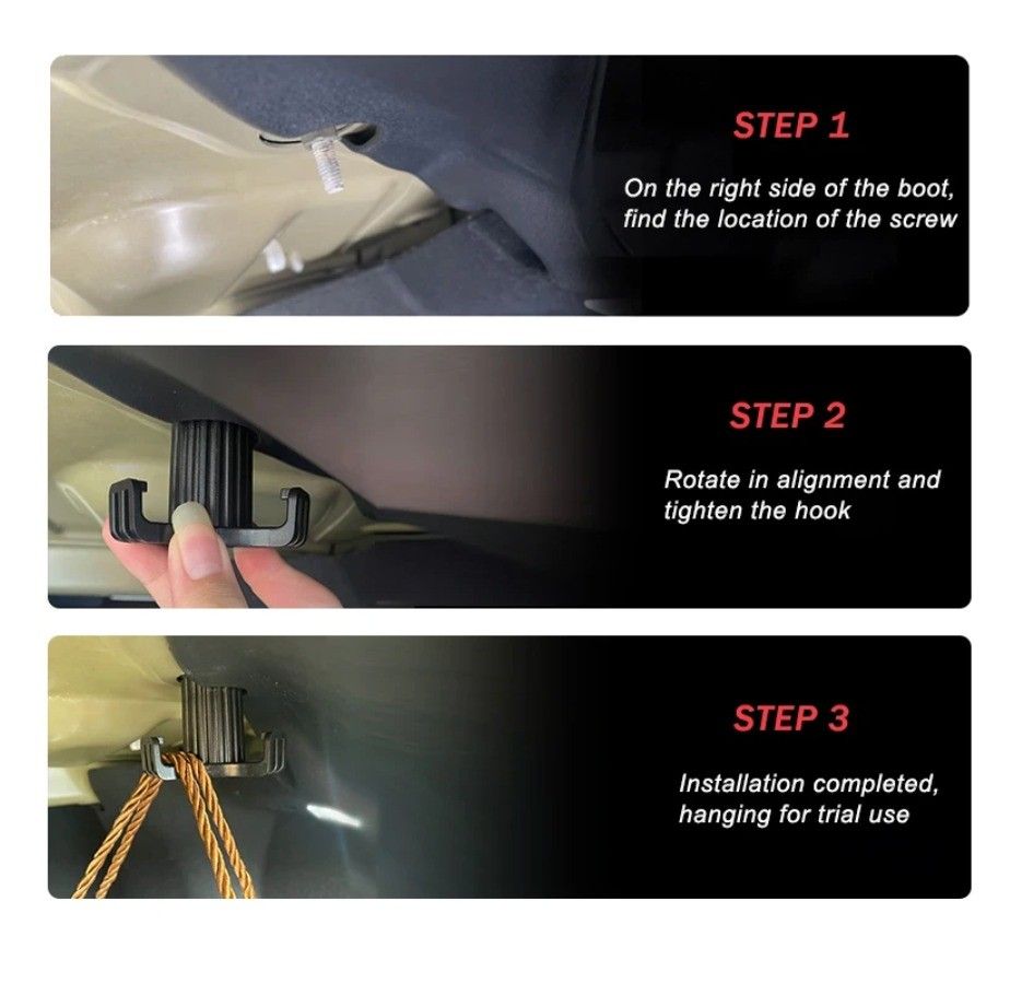 Tesla Model 3 Trunk Hook, Car Accessories, Accessories on Carousell
