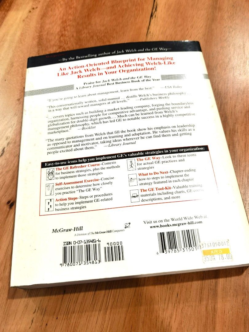 The GE Way Fieldbook Jack Welch's Battle Plan For Corporate Revolution ...