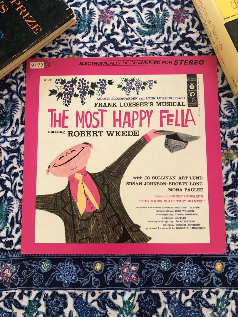 The Most Happy Fella Broadway Vinyl, Hobbies & Toys, Music & Media ...
