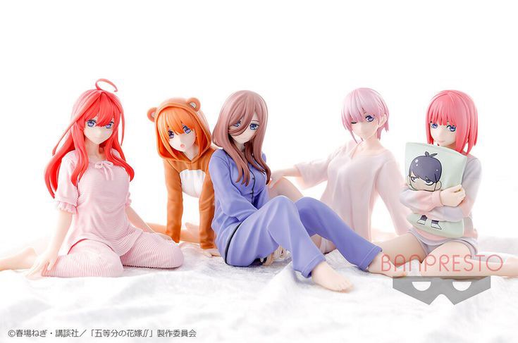 The Quintessential Quintuplets Pajama figures, Hobbies & Toys, Toys ...