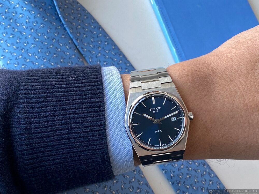 Tissot PRX Blue Dial, Men's Fashion, Watches & Accessories, Watches on ...