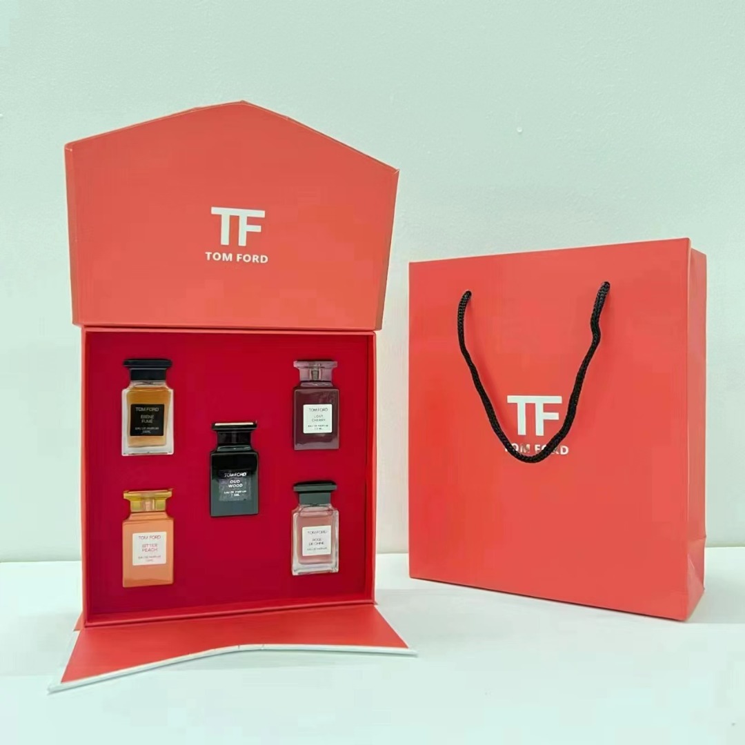 Tom Ford Red Ribbon Edp Perfume Set for Unisex With 5x7.5ml, Beauty ...