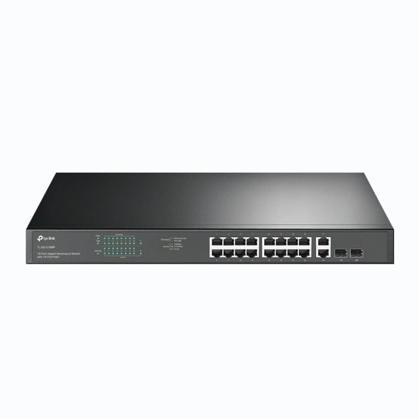 TP-Link TL-SG1218MP 18-Port Gigabit Rackmount Switch with 16 PoE+ ...