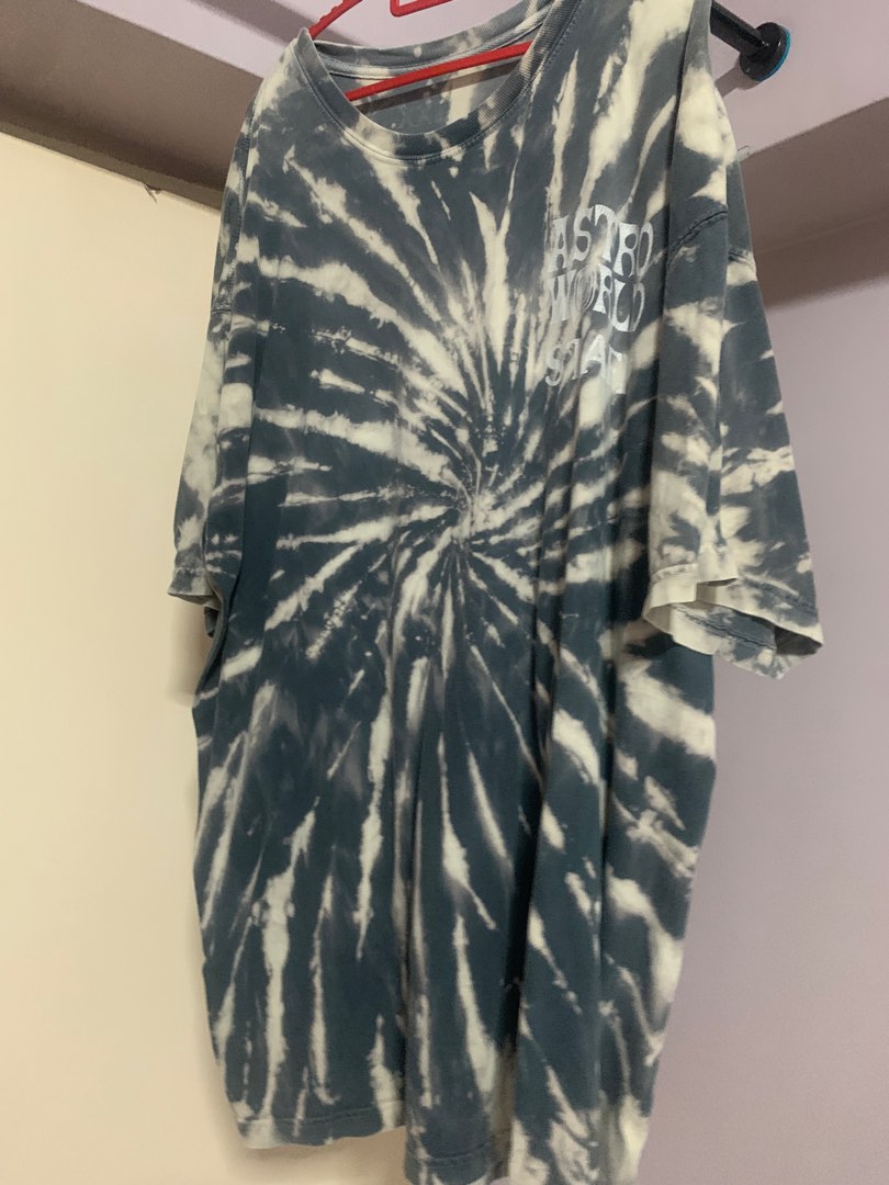 TRAVIS SCOTT ASTROWORLD STAFF BLEACH DYED, Men's Fashion, Tops & Sets ...