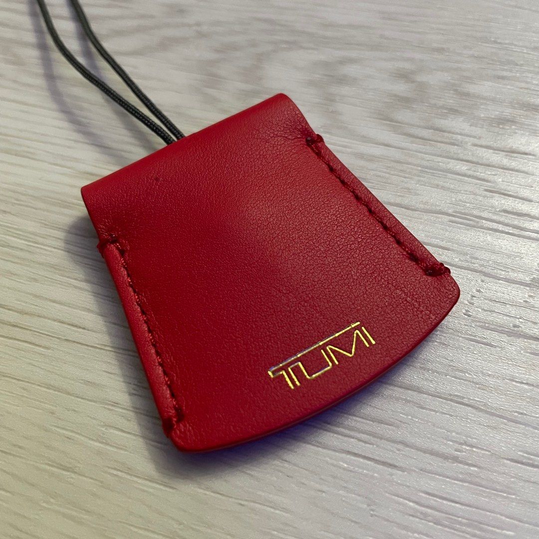 TUMI (Voyageur) Initial Monogram Patch Sunset Red 01, Women's Fashion ...