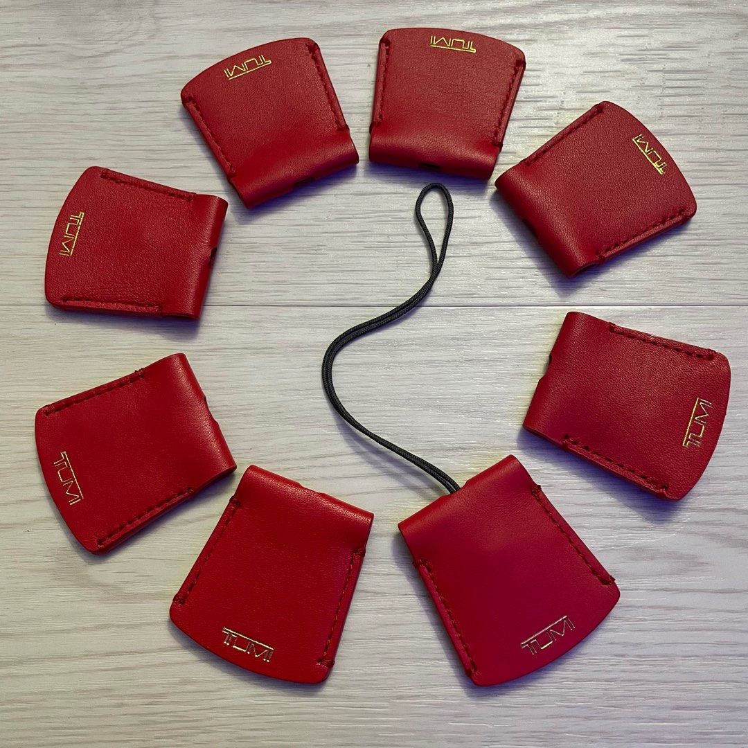 TUMI (Voyageur) Initial Monogram Patch Sunset Red 01, Women's Fashion ...