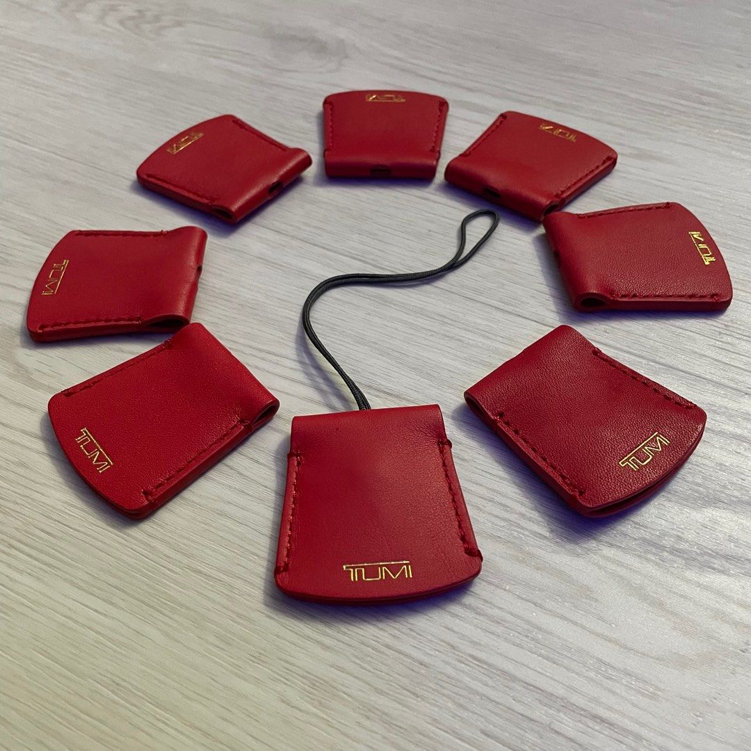 TUMI (Voyageur) Initial Monogram Patch Sunset Red 01, Women's Fashion ...