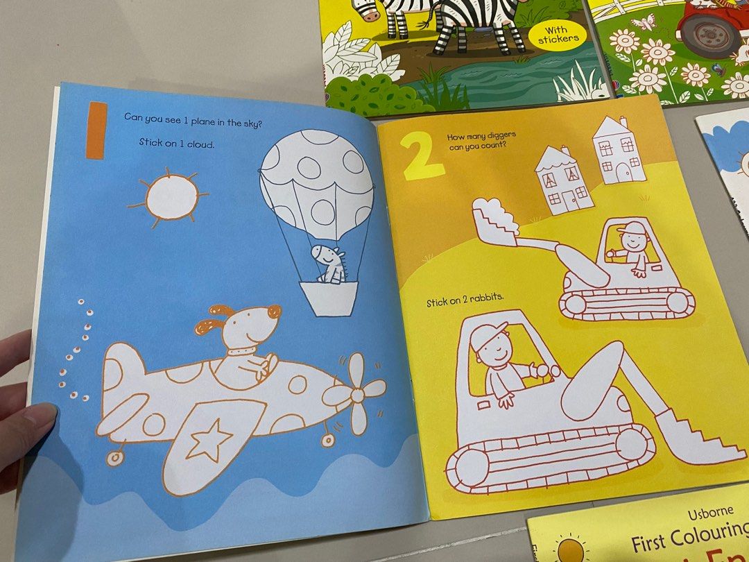 Usborne First Colouring Book with Stickers ($1 each) - Children ...