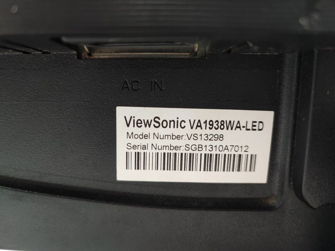 Viewsonic VA1938WA-LED 19 Inch Widescreen LED Monitor, Computers & Tech ...