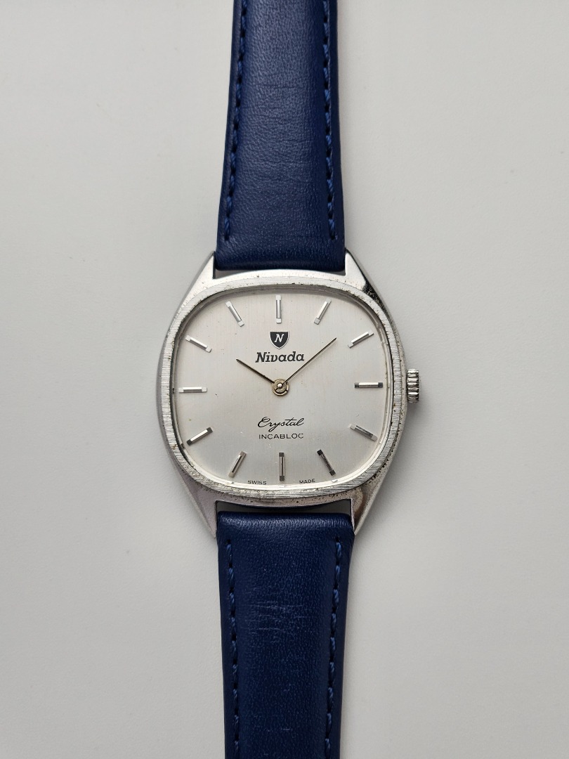 Vintage Nivada Crystal Manual Winding Watch, Men's Fashion, Watches ...