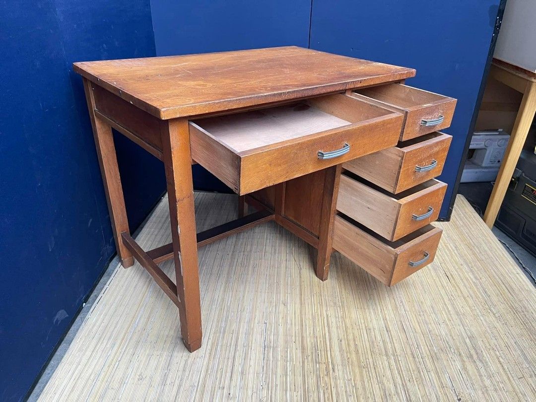 Vintage Office Table, Furniture & Home Living, Furniture, Other Home ...