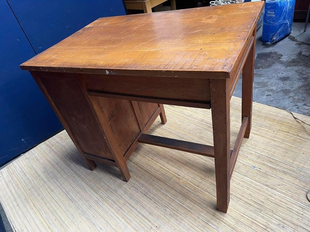 Vintage Office Table, Furniture & Home Living, Furniture, Other Home ...