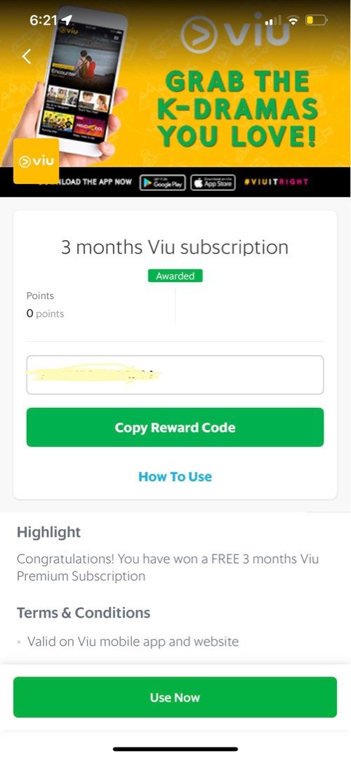 Viu Premium Subscription (3 months), Tickets & Vouchers, Vouchers on ...