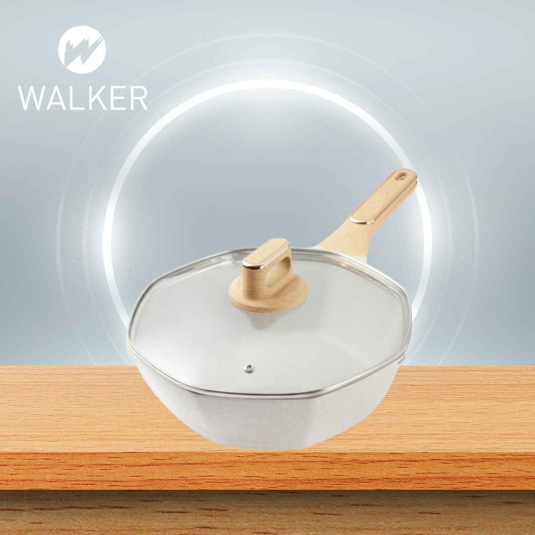 Walker Large Capacity Non Stick Wok- Healthy Frying Wok Granite ...