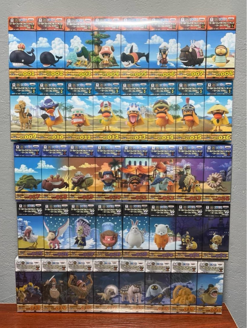 WCF ONE PIECE ZOO ANIMAL WORLD VOL.1-VOL.5, Hobbies & Toys ...