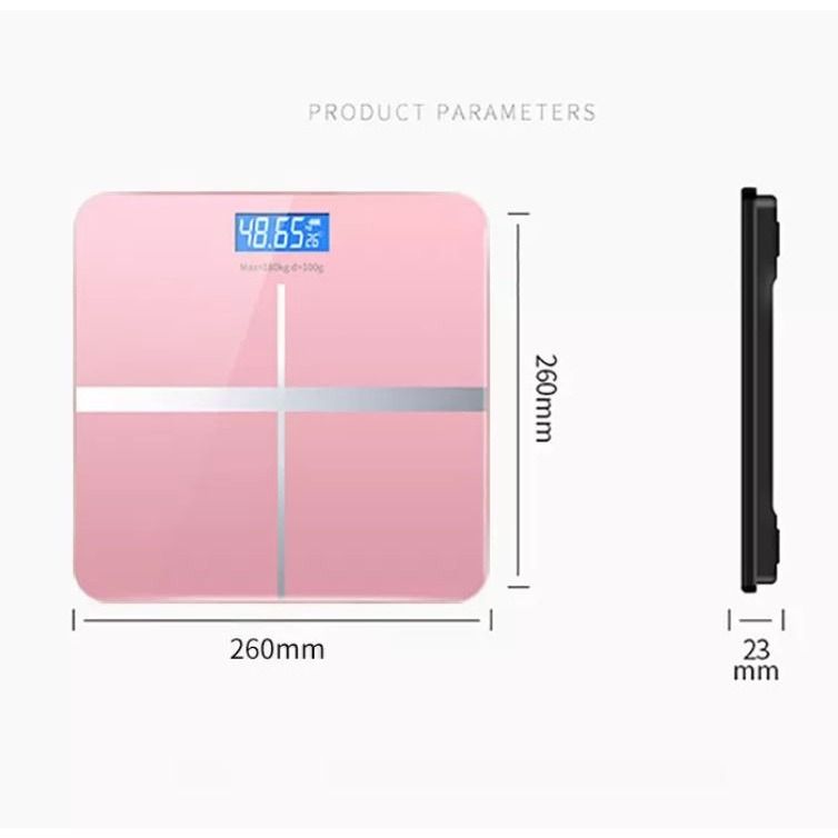 Weighing Scale Body Scale LCD Display Bathroom Glass Electronic Weigh ...