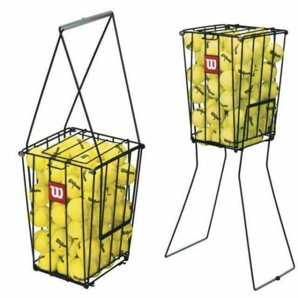 Wilson Tennis Ball Hopper (with ~40 tennis balls), Sports Equipment ...