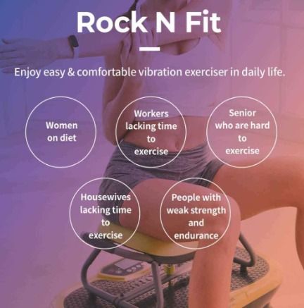 WonderCore Rock N Fit Vibration Shaper | Easy Exercise Machine (JL1589 ...