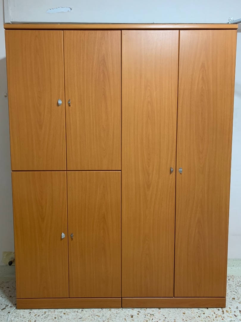 Big Wooden Wardrobe/ Closet/ Clothes Cabinet, Furniture & Home Living ...