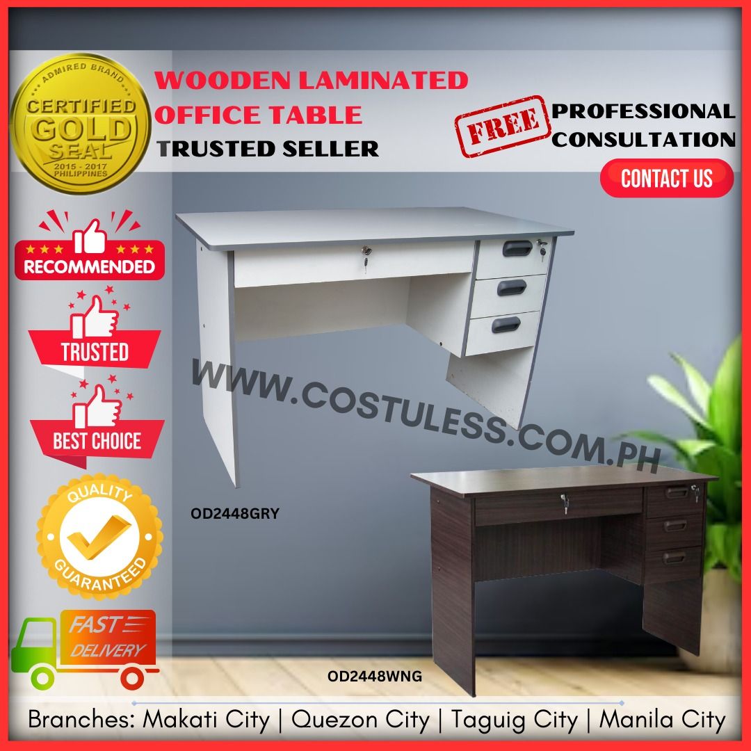 Wooden Laminated Office Table! Computer Desk, Home Furniture, Office ...