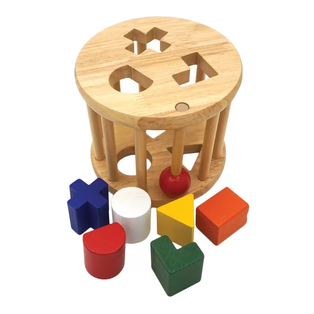 [ SALE ] Wooden Shape Sorting Wheel, Babies & Kids, Infant Playtime on Carousell